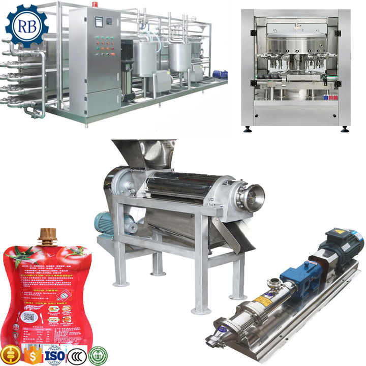 Automatic Sauce Tomato Ketchup Making Machine Tomato Paste Processing ...