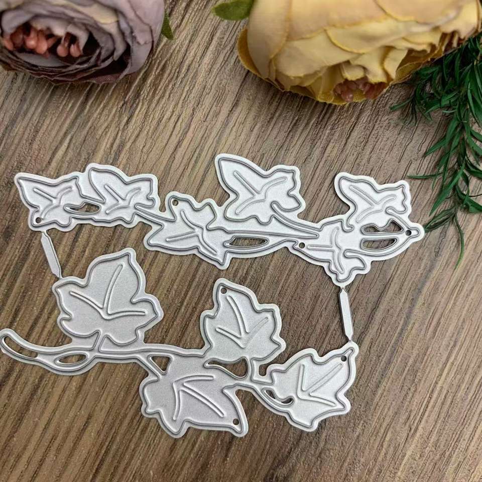Maple Leaf Cutting Die Carbon Steel Scrapbooking Die Hardware Etched ...