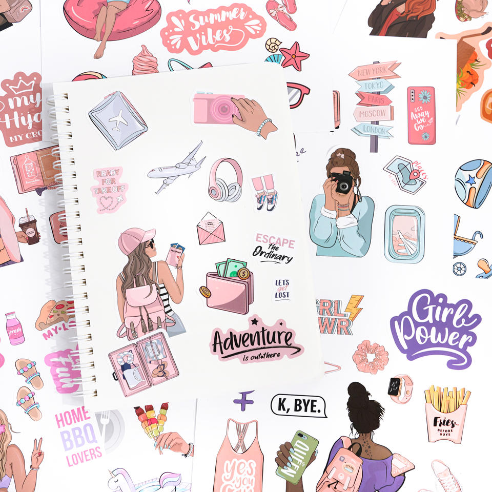 Custom Print Logo Label A4 A5 A6 Self-Adhesive Stickers
