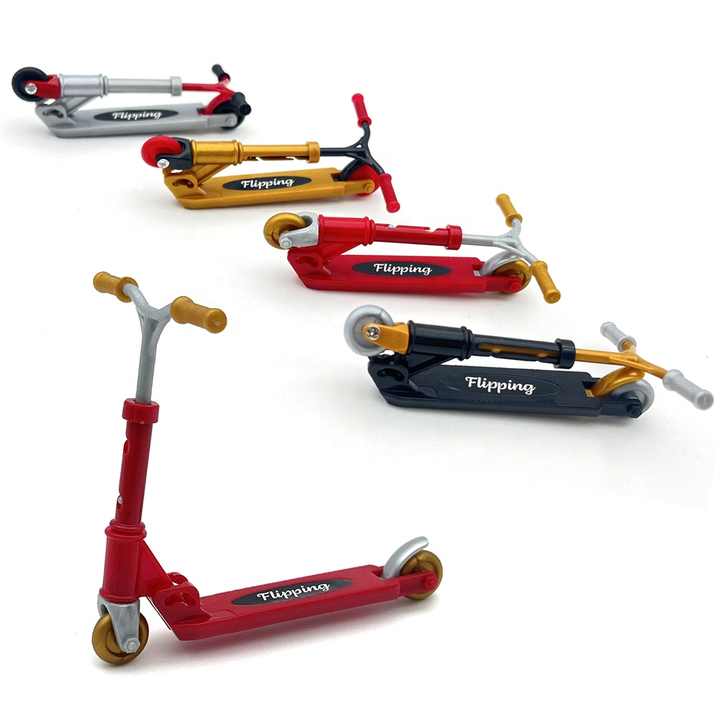 Plastic model kids toy logo printing custom mini finger scooters toys ...