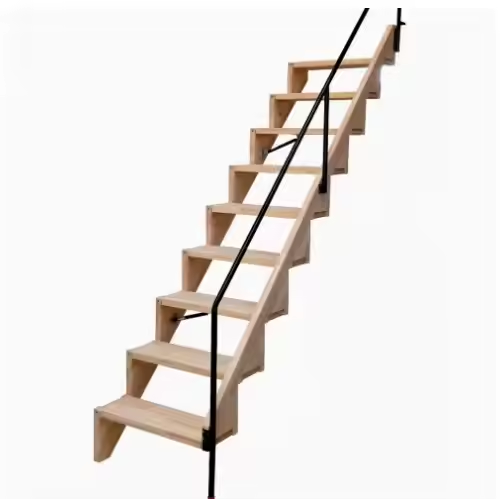 Invisible Stairs space Saving Folding Stair solid Rubber Wood Stairs ...