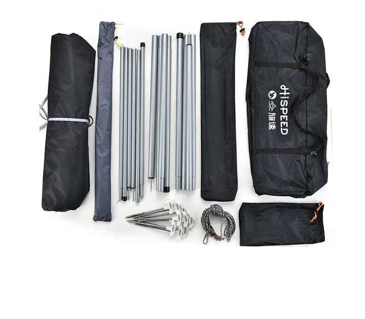 HISPEED Portable Shelter Tarp Outdoor Shade UPF50+ 6 Persons Waterproof ...