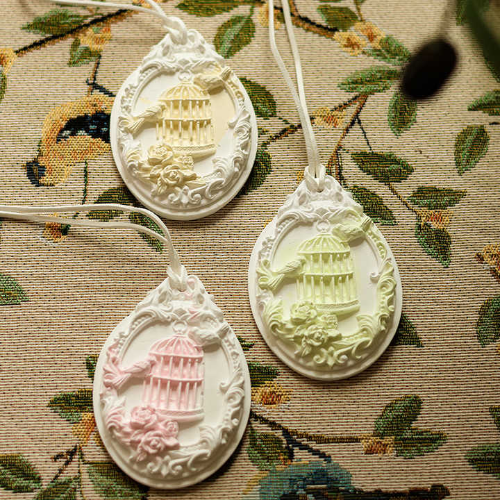 Car Home Toilet Air Freshener Embossed Plaster Diffuser Plate Scented ...