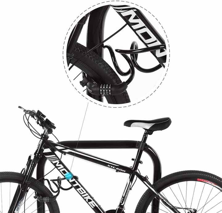 BBDHOME Keyless Silicone Bike Security Lock - Custom 4 Digit