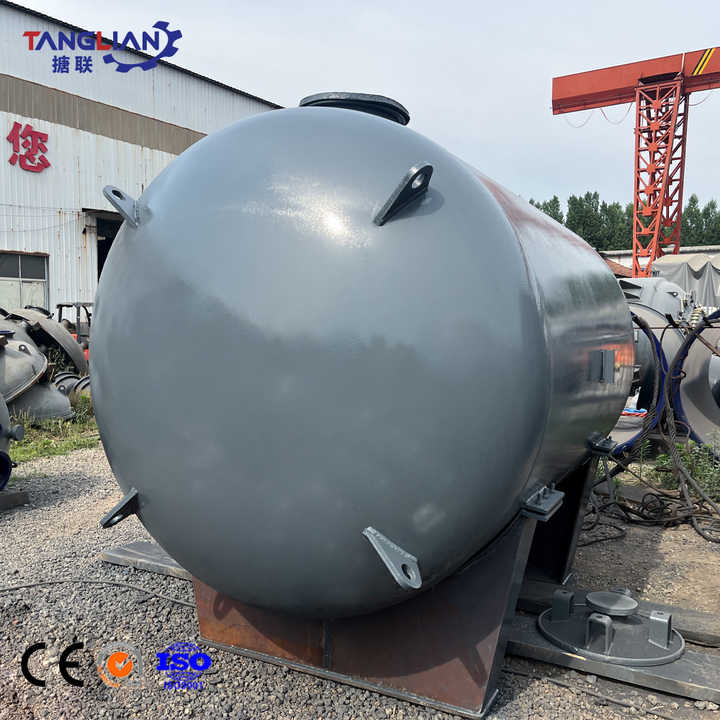 6000L Horizontal Glass Lined Storage Tank Used for Chemicals Storing ...