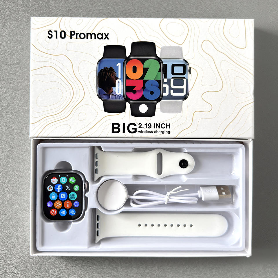 Huaqiangbei S10 Promax Square Silicone Smartwatch Dynamic Island ...