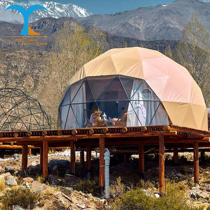 Glamping Geodesic Dome House Prefab Half Sphere Domes Pvc Geodesic Dome ...