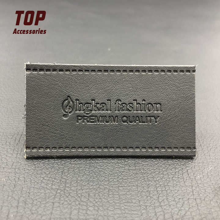 Personalized Logo Embossed Leather Labels Sew-On Patches Tag for Jeans ...