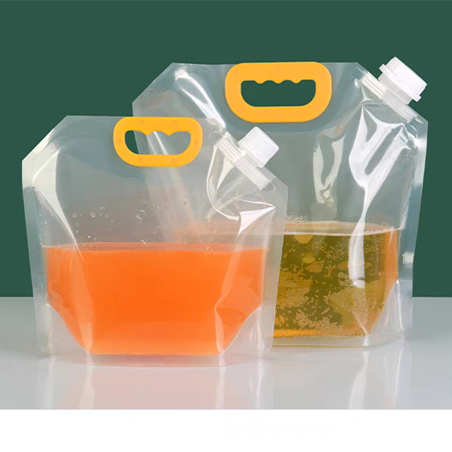 Custom Size Water Storage Container Spout Pouch Flat Bottom Collapsible ...