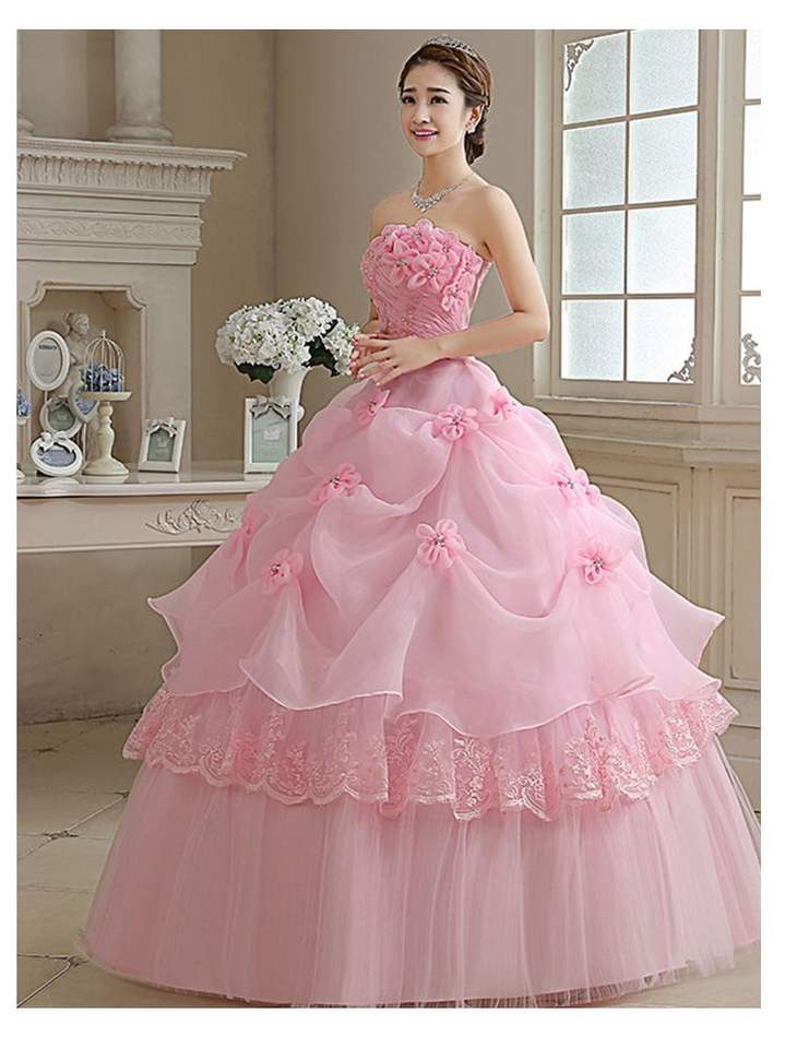 S1885N 2026 New High-Quality Hot Selling Pink Strapless Elegant ...