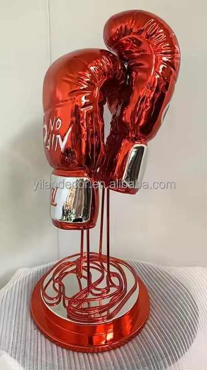 Custom Fiberglass Sculpture Boxing Gloves Resin Crafts for Home Decor ...