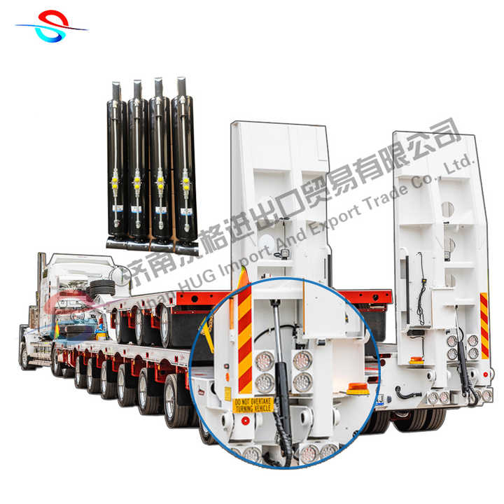 Customized Hydraulic Cylinder Folding Ramp 30 Ton Heavy Duty Hydraulic ...