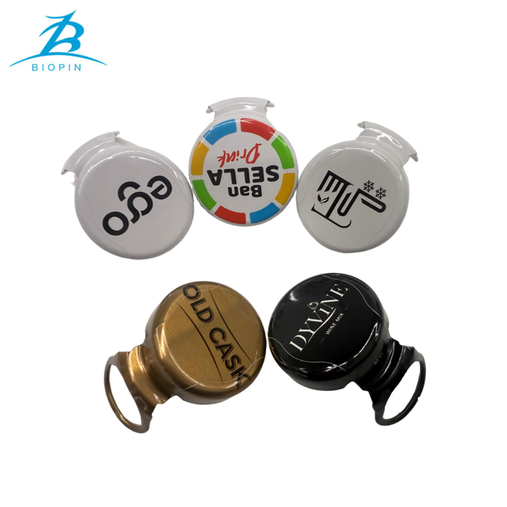 26mm Easy Open Aluminium Bottle Cap Resealable Ring Pull for Freshness ...