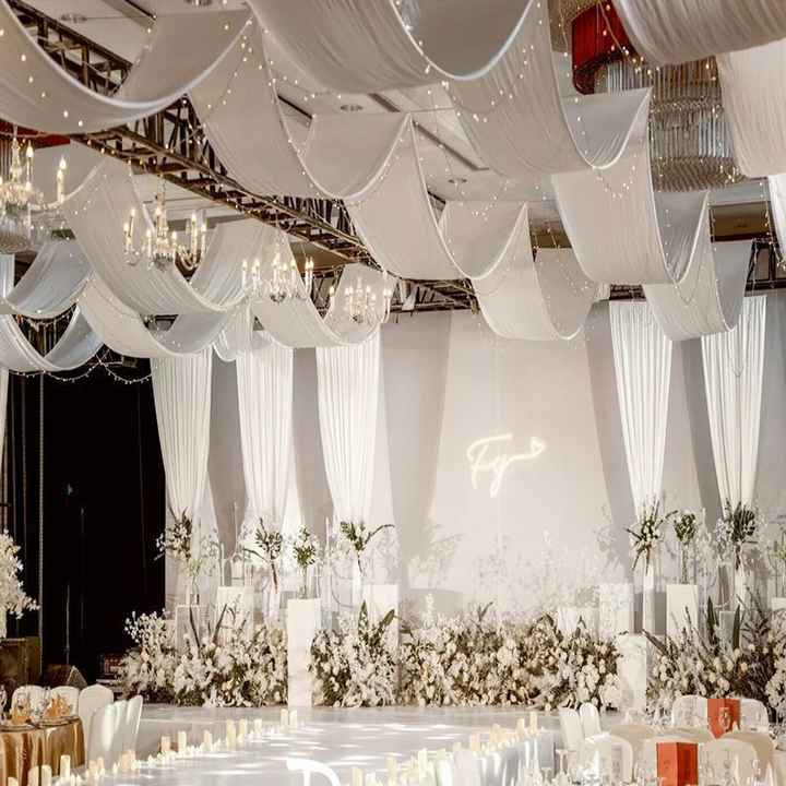 Wedding Ceiling Drapery Sheer Spandex Curtain Wedding Arch Draping ...