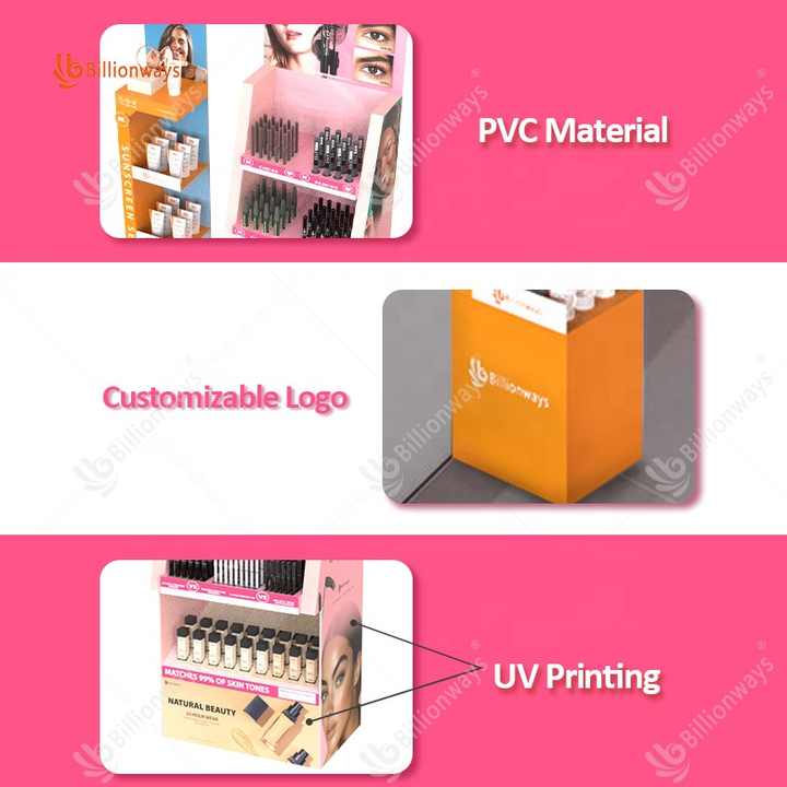 Customizable Liquid Foundation Display Stand Makeup Display Stand ...
