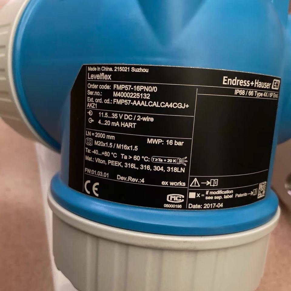 Endress Hauser Guided radar Measurement Time-of-Flight Levelflex FMP55 ...