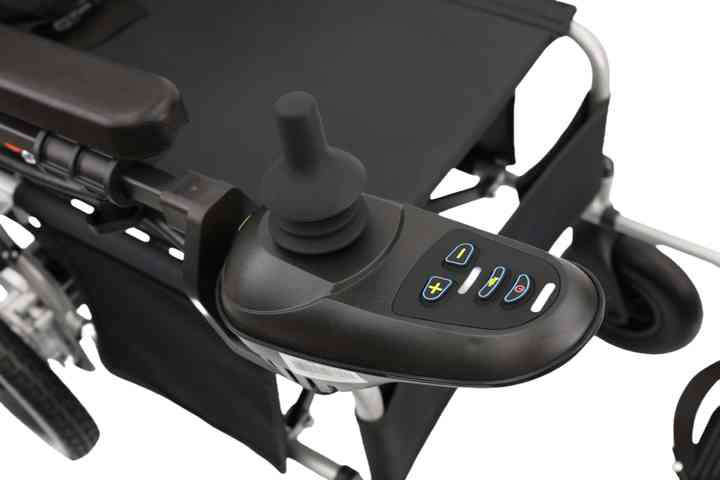 Portable Joystick Controller Foldable Steel Home Care Travel Walker ...