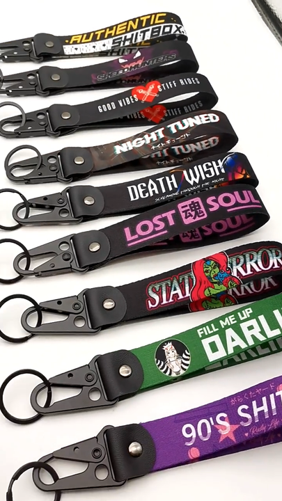200 Designs JDM MotoGP Motorcycle Fabric Short Lanyard HRC Racing Duke ...