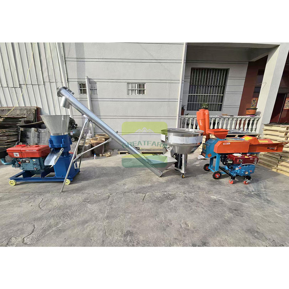 GREAT FARM Feed Mill with Mixer and Pelletizer Electric Feed Produce ...