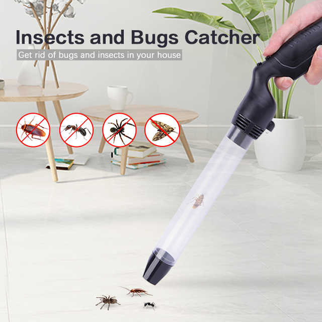 Portable Bug Remover LED Insect Spider Catcher Battery Bug Vacuum ...