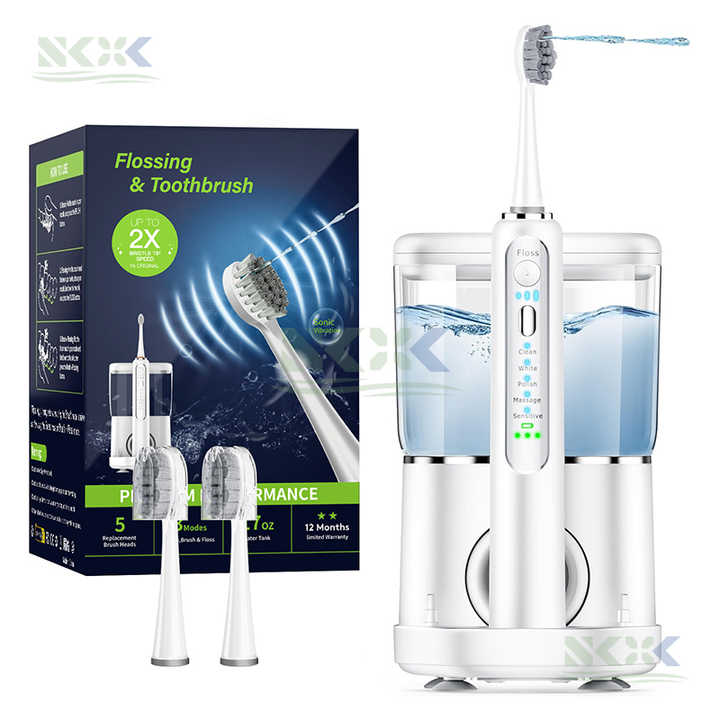 2 in 1 Water Flosser Toothbrush Ipx7 Adult Electric Toothbrush With ...