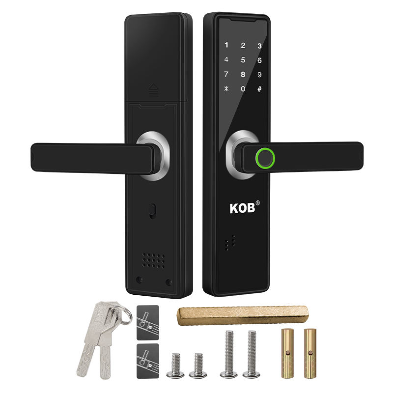 KOB Smart Home Aluminum Alloy Security Smart Lock Fingerprint Password ...