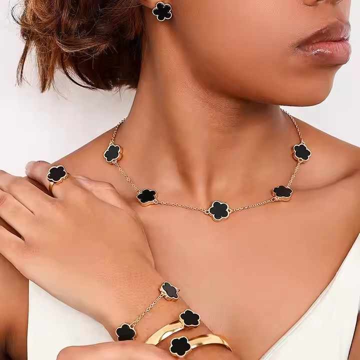 Shop Our Trendy Women's Jewelry Set with 18K Gold Plating