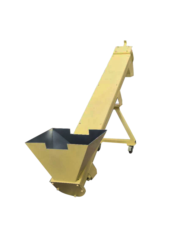 Movable Auger Conveyor with Hopper for Crushed Plastic Flakes