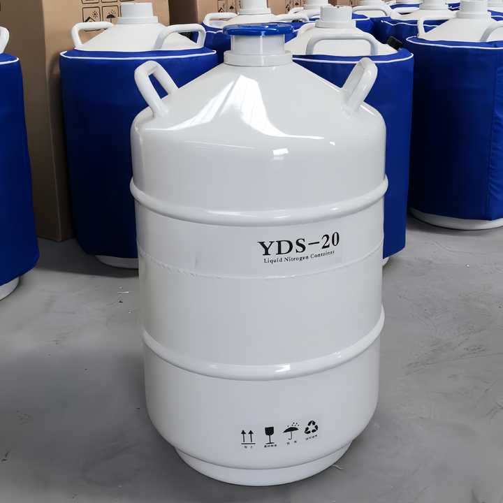 6L Small Capacity YDS Liquid Nitrogen Cylinder LN2 Dewar Tank Liquid Nitrogen Container for ...