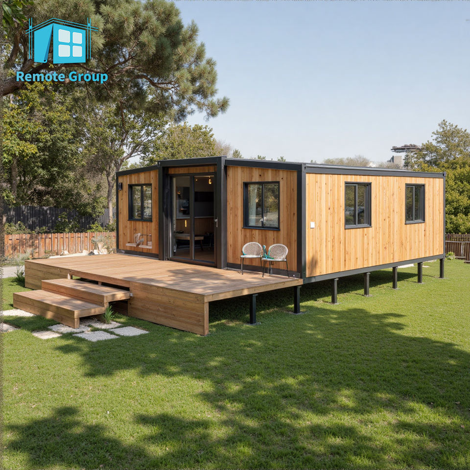 Remote Waterproof Container House 40FT Expandable 40Ft Mobile Home ...