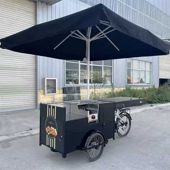 Mobile Fast Food Bike - Customized Color Electric Tricycle