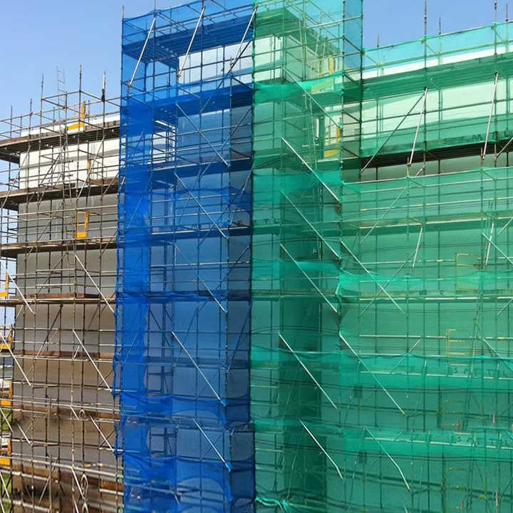 Blue 100% HDPE Fire Resistant Safety Net Scaffolding Safety Net for ...