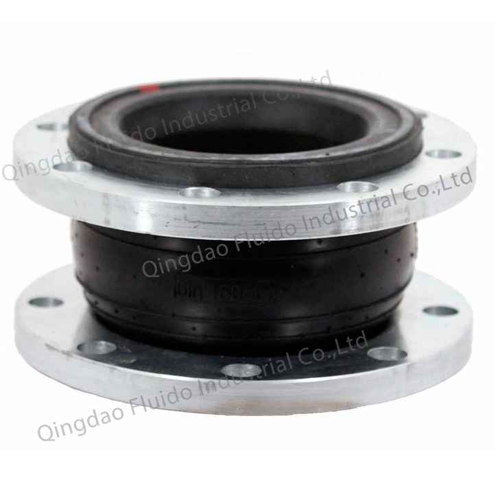 Stainless Steel Flange Rubber Expansion Joint Flexible Connector Flange Connection Single Sphere ...
