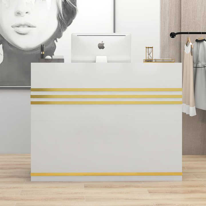 Custom Modern Retail Wooden Boutique Reception Desks