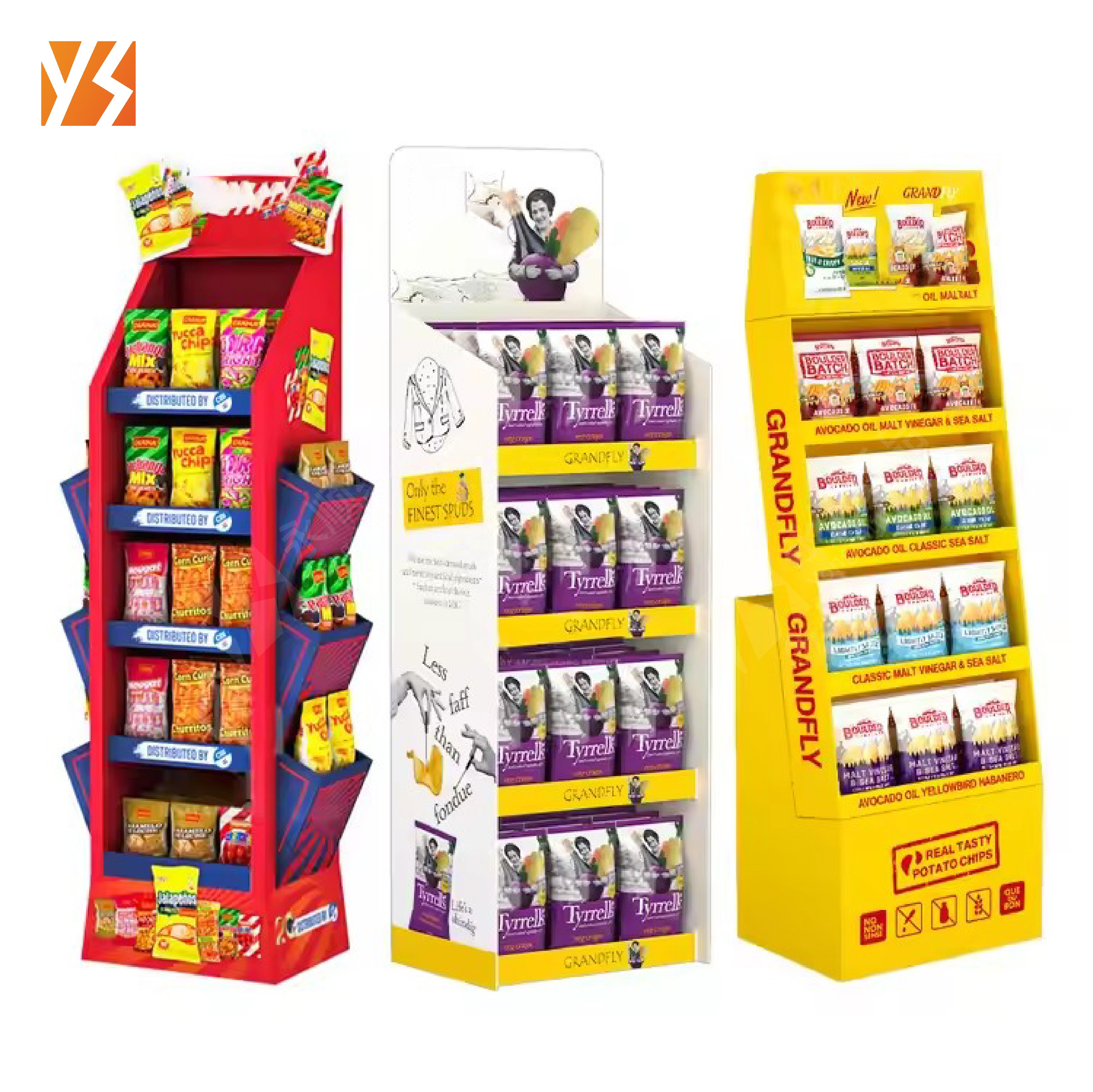 Cardboard Display Stand - Seasoning Rack for Retail