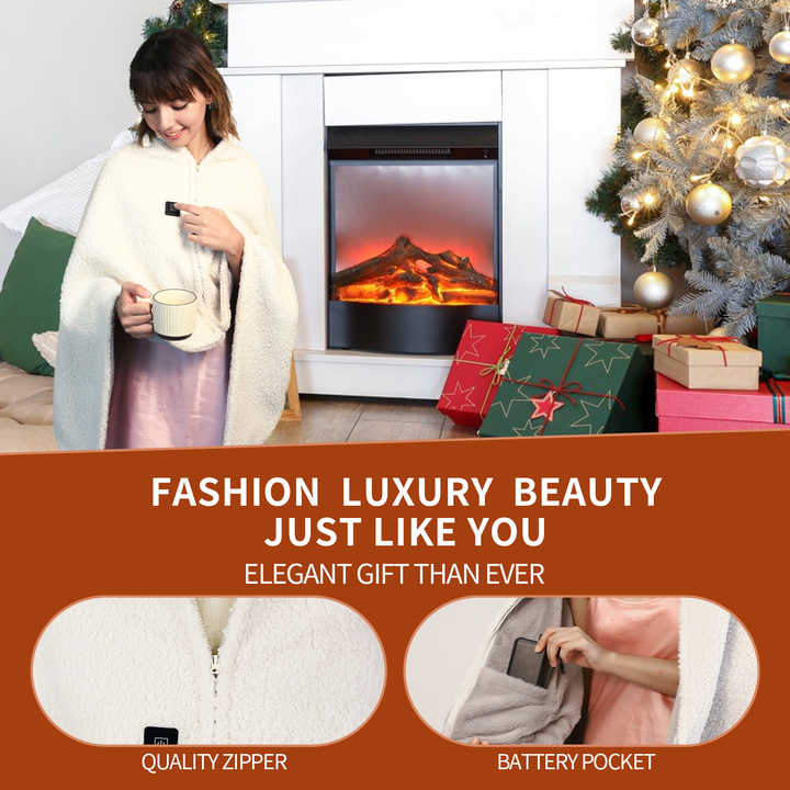 Stock USB 5V Wearable Heating Electric Blanket with 3-speed Temperature ...