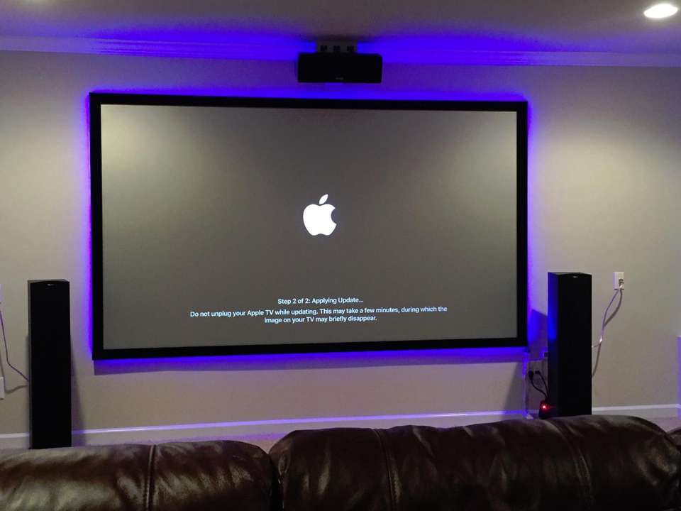 HEYU 150 Inch 16:9 Fixed Frame Long Throw ALR Grey Crystal Projector ...