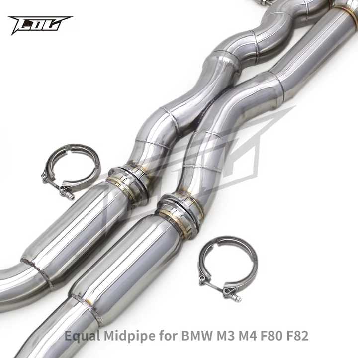BMW M3/M4 F80 F82 F83 S55 3.0T Exhaust Midpipe - Equal Length