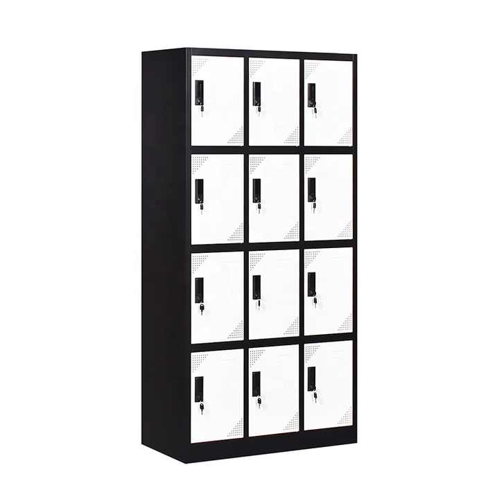 Modern Design Gym Locker Cabinet with 12 Doors Lockers Metal Steel ...