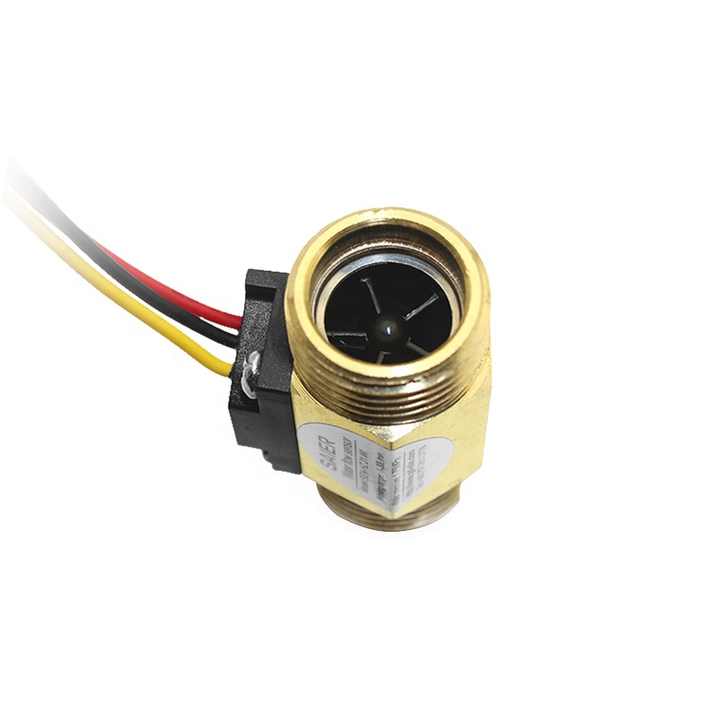 G 1/2" Turbine Brass Flow Sensors DC 3-24 V for Solar Water Heaters