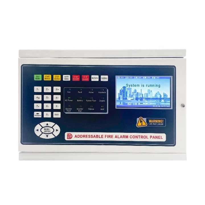 Addressable 12V Fire Alarm Control Panel with IP Network Battery Power ...