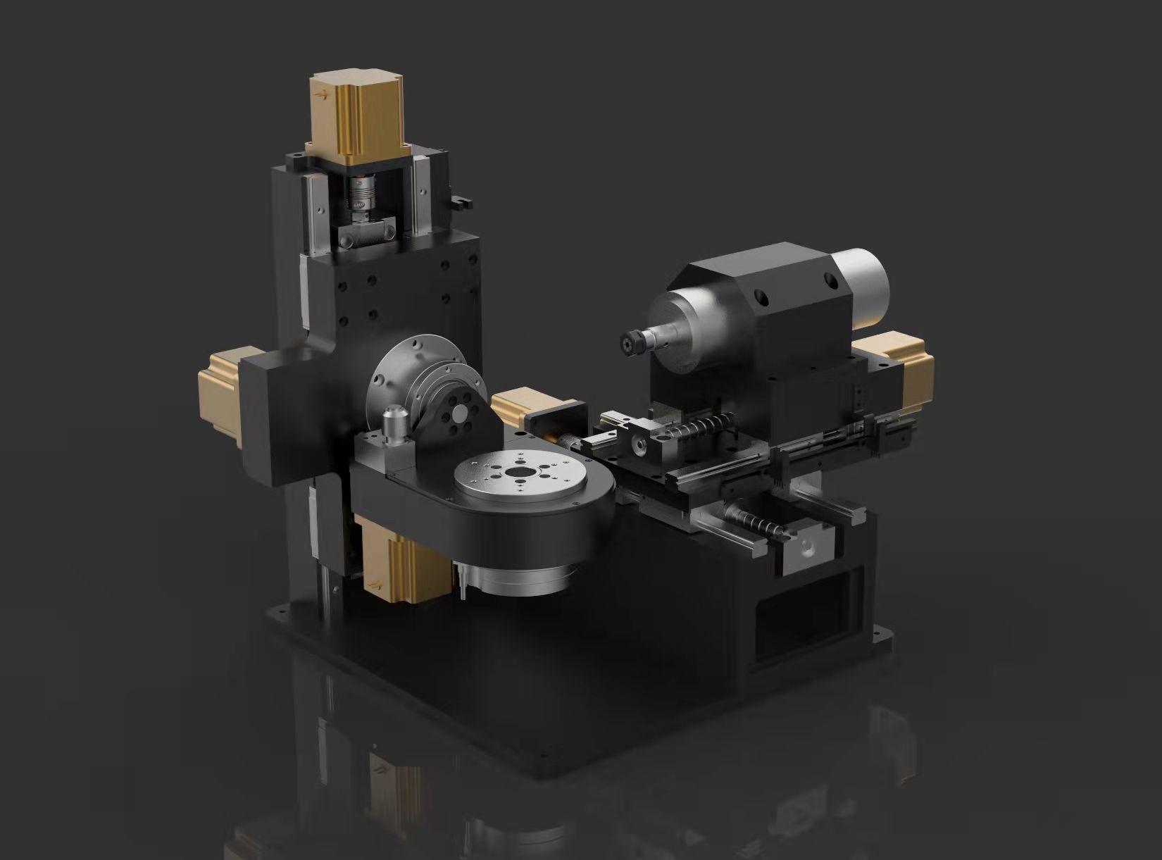 RY-100-5S 3 Axis 4 Axis 5 Axis CNC Metal Cutting CNC Engraving Machine ...