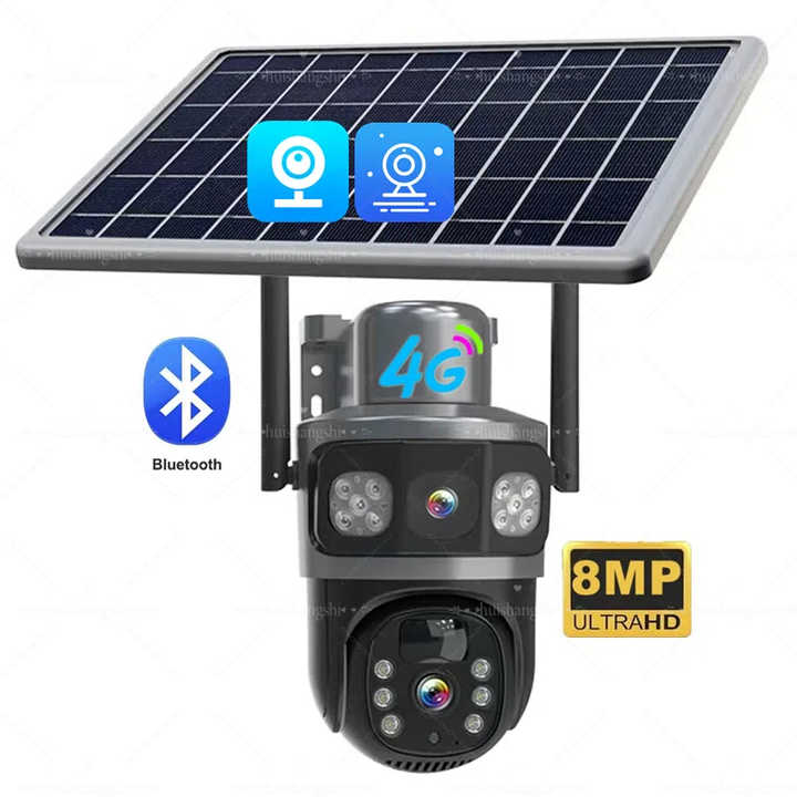 Eseecloud 8MP Solar Camera - Outdoor Security & 360° View