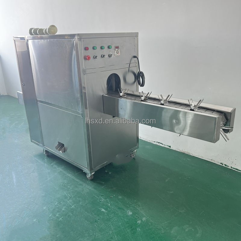 Fully automatic onion processing line, non-destructive green onion root cutting and peeling all ...