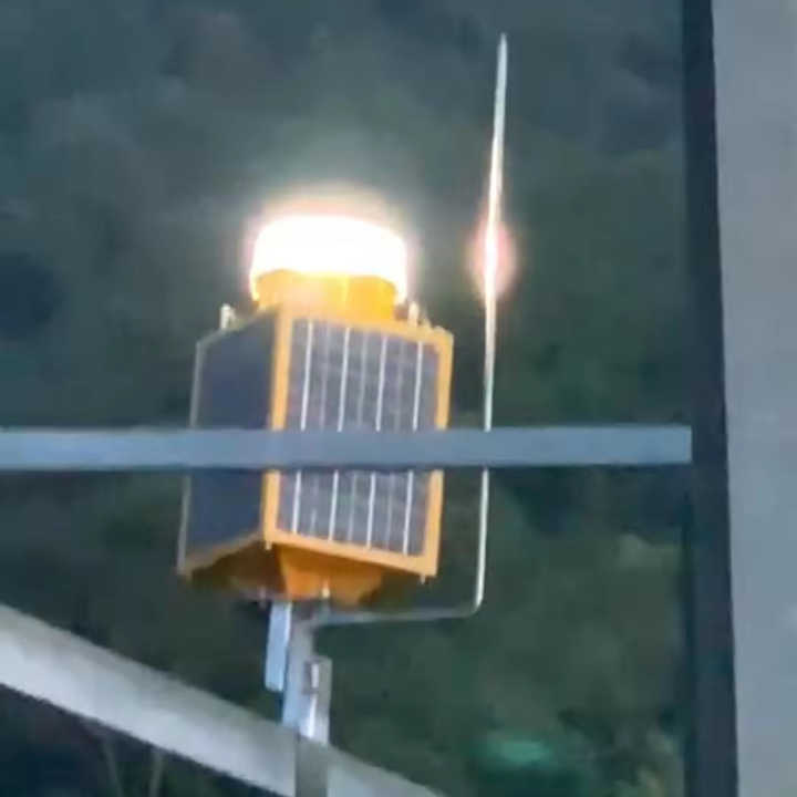 Indonesia 500KV Transmission Line Solar Aircraft Warning Light