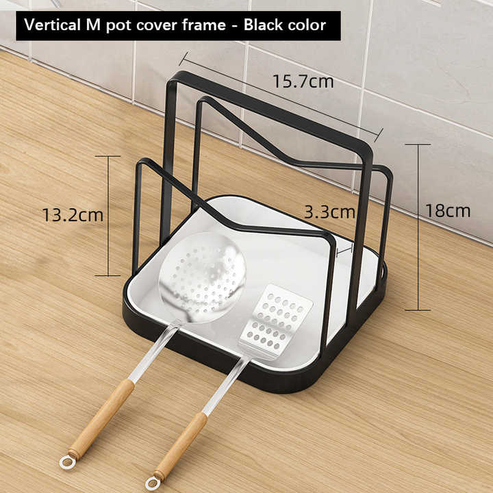 Sustainable Spoon and Lid Rest - Efficient Kitchen Utensil Organizer
