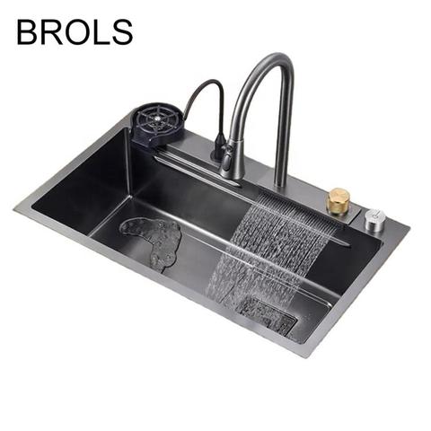 Brazil Stainless Steel Kitchen Sink Stretching Basin Modern Kitchen ...