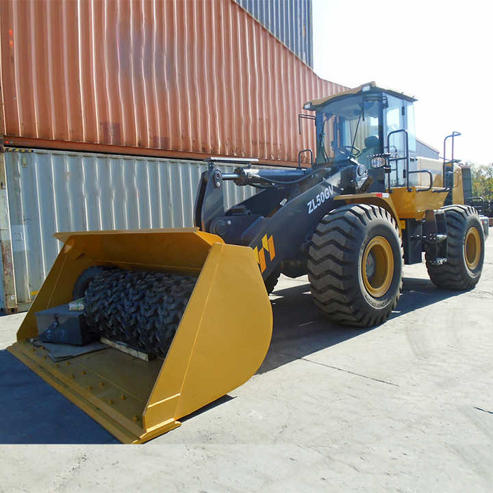 Fuel-efficient 5 Ton Front Wheel Loader ZL50GV Top Brand Engine for ...