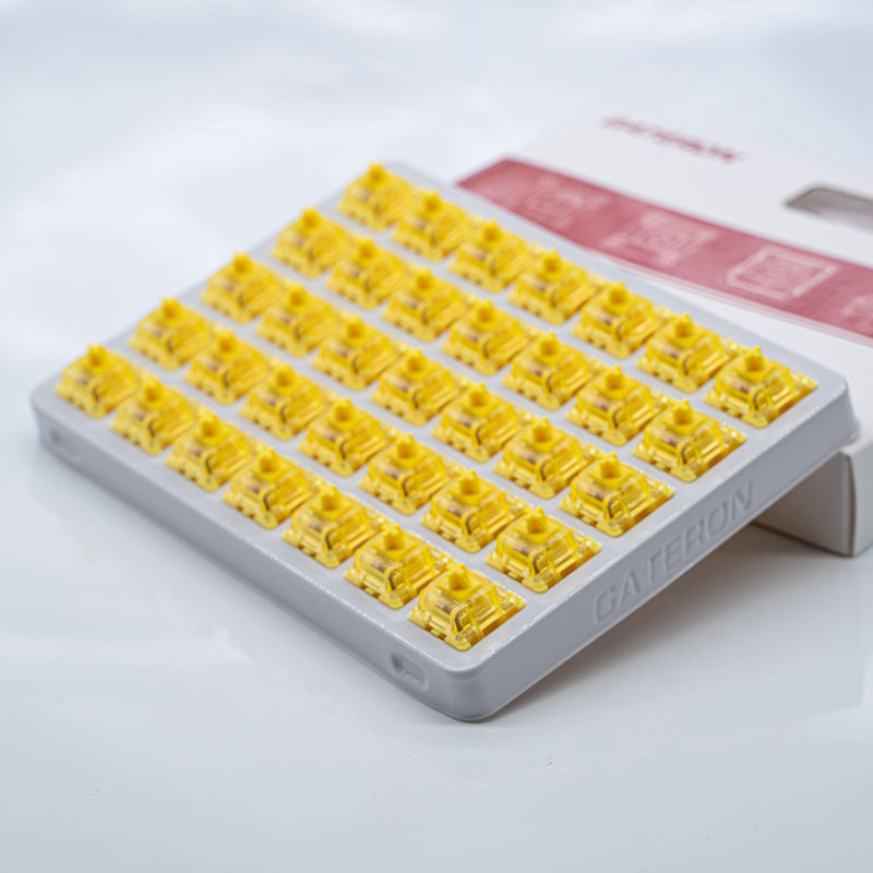 GATERON Phantom Yellow Switch Linear 50gf 3-pin Lubed Version Retail ...