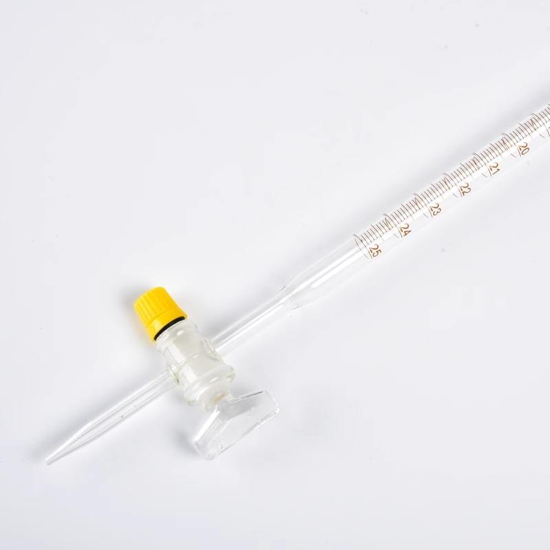 Borosilicate Glass 50ml High Accuracy ISO Certified Titration Burette ...